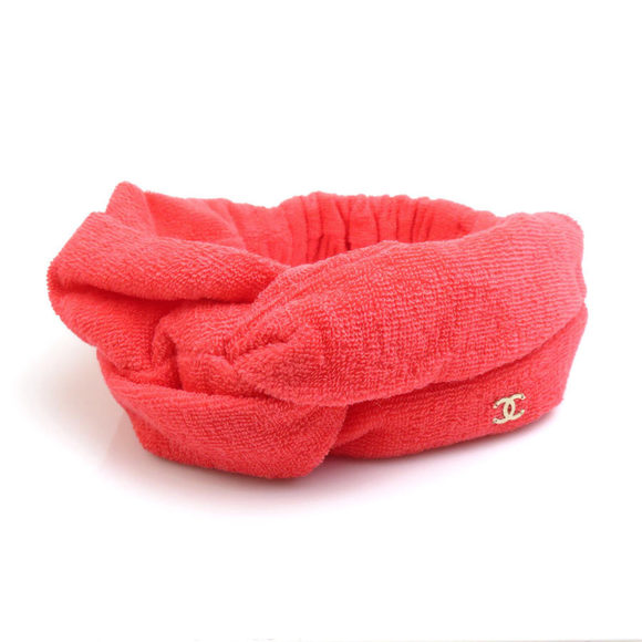 CHANEL | Accessories | Chanel Hair Band Turban Pile Pink Series Ladies ...